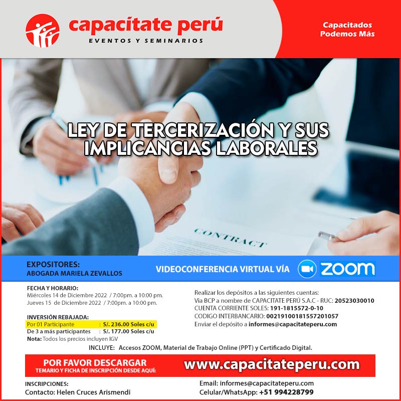 T-Capacita SAC. y Capacitate Peru SAC. - COMO COBRAR COMO UN EXPERTO ...